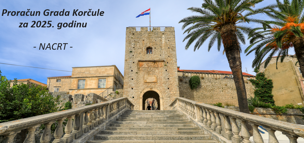 Nacrt Proračuna Grada Korčule za 2025. godinu - Korčula